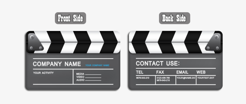 Video Editing Company Business Card - Design Transparent PNG - 700x450 ...