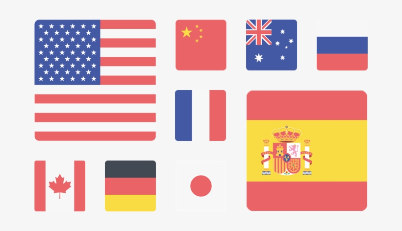 View Full Preview - Circular Flags Of The World Transparent PNG ...