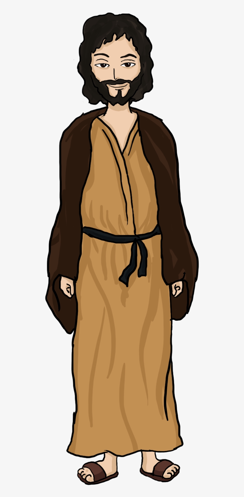 Peter Denies Jesus Clipart - Cartoon Disciple Of Jesus Transparent PNG ...