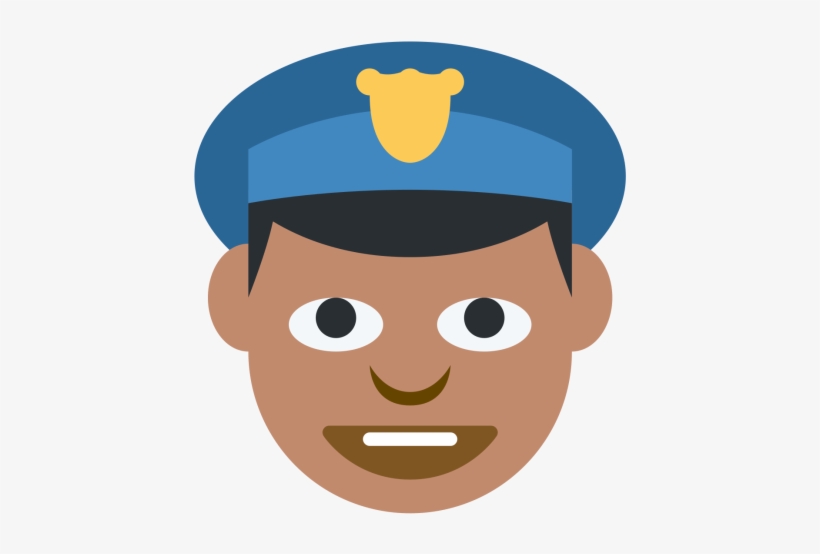 Cop, Medium, Dark, Skin, Tone, Officer, Police Icon - Police Man Emoji ...