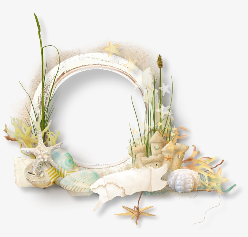 Seaside Clipart Beach Frame - Beach Frames Png Transparent PNG ...