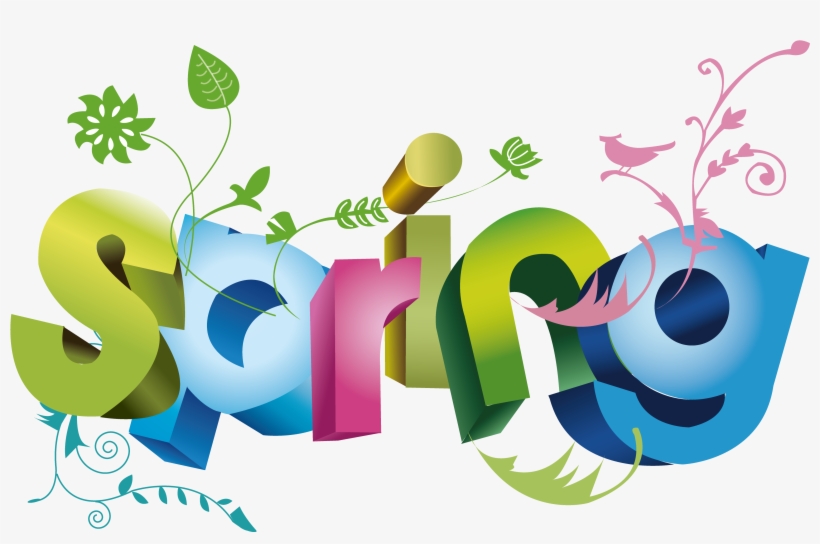 Spring - Vector Letters Transparent PNG - 3840x2364 - Free Download on ...