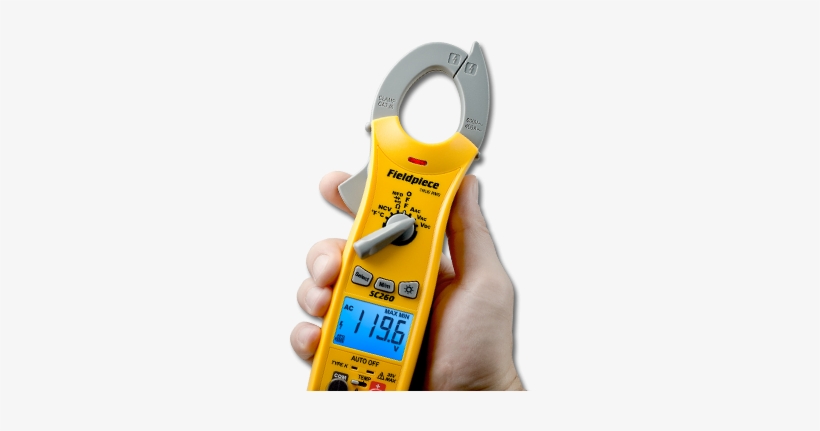 Compact Clamp Meter With True Rms - Fieldpiece Sc260 Transparent PNG ...
