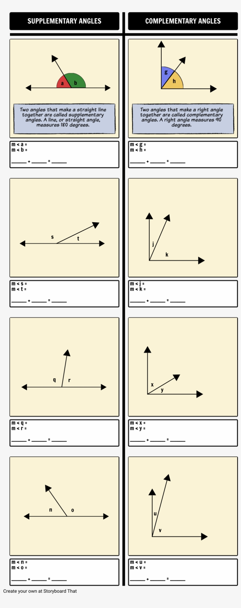 Supplementary And Complementary Angles - Angle Transparent PNG ...