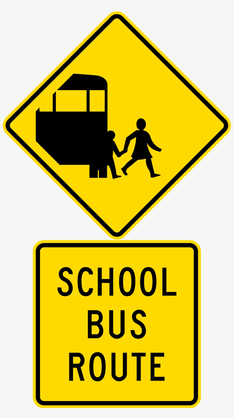 Open - School Bus Route Sign Transparent PNG - 2000x3474 - Free ...
