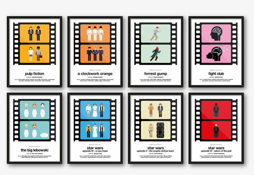 Two-frame Pictogram Movie Posters Design By Viktor - Pictogram Movie ...
