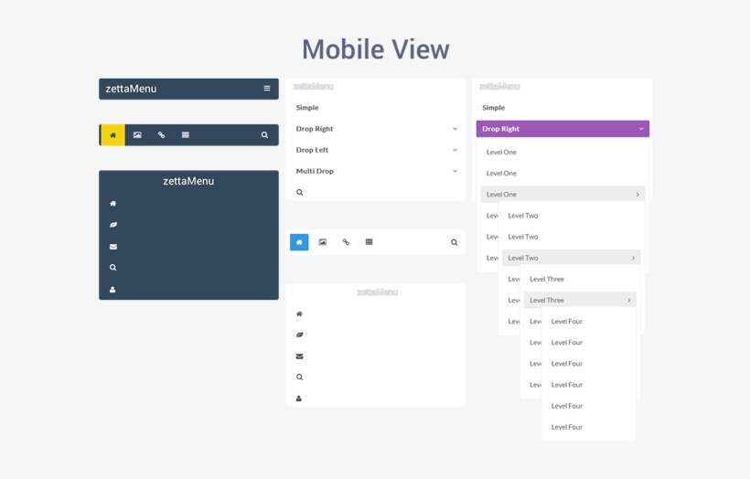 Over 430 Icons It Is Fully Responsive And Have 3 Mobile - Drop Down ...