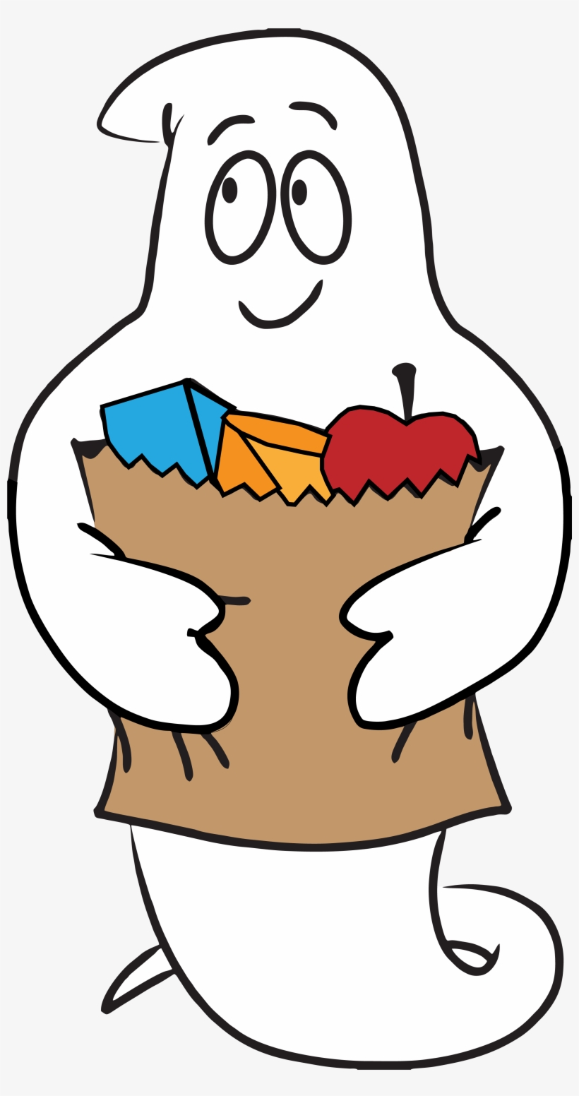 Spooky Ghost Logo - Spooky To Be Hungry Food Drive Transparent PNG ...