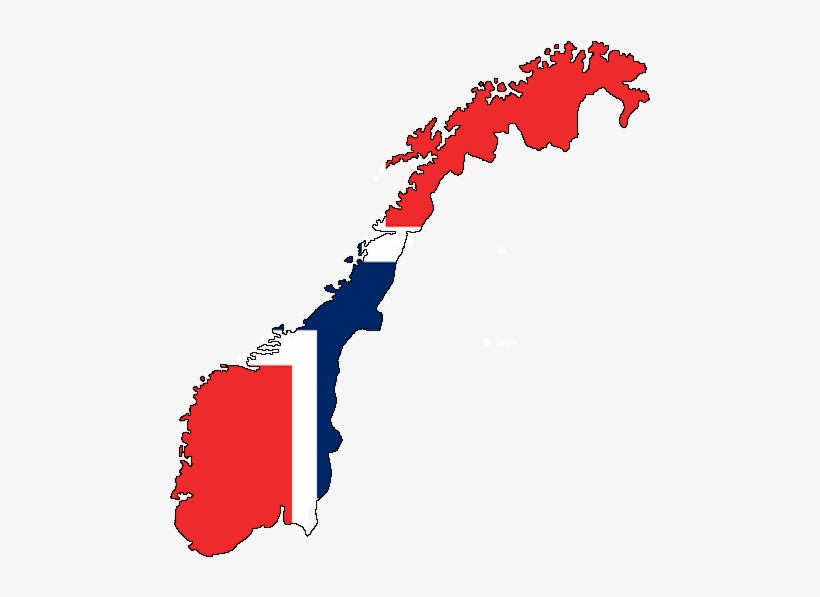 Flag-map Of Norway - Norway Flag And Map Transparent PNG - 514x550 ...
