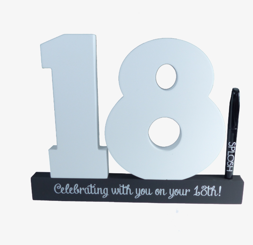 18th Birthday Signature Block By Splosh - Birthday Transparent PNG ...