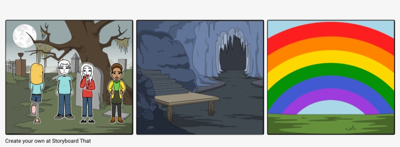 Rainbow Comic Strip - Cartoon Transparent PNG - 1164x385 - Free ...