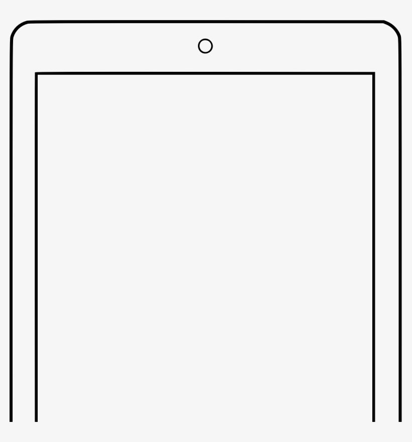 Medium Image - Ipad Outline Transparent PNG - 781x800 - Free Download ...
