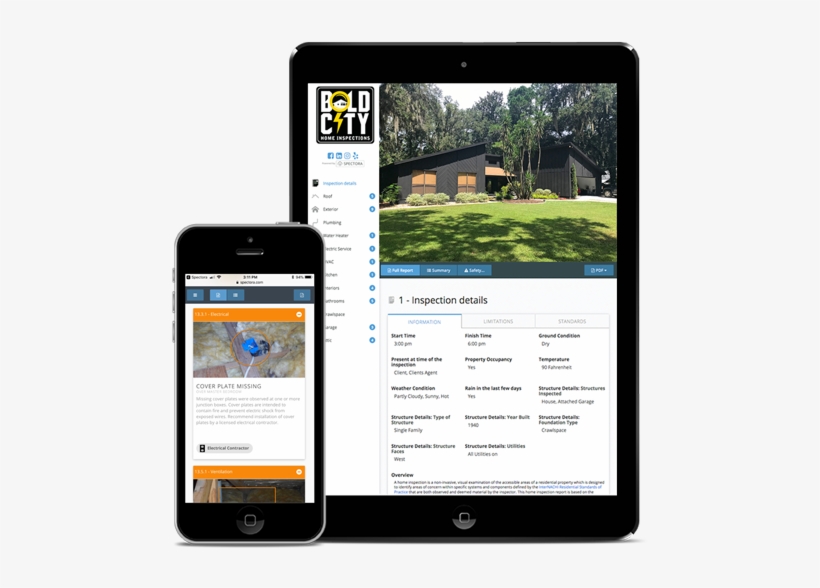 Ipad And Iphone Black With Home Inspection Software - Tablet Computer ...