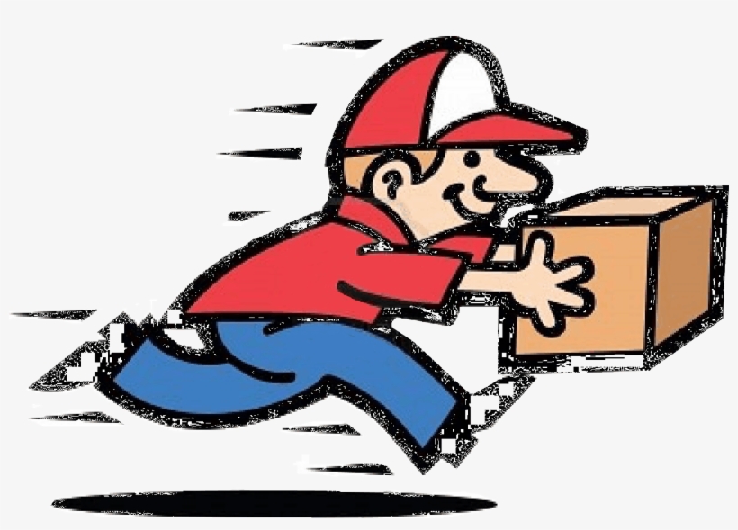 Download Courier Package Delivery Clip Art - Courier Service Clipart ...