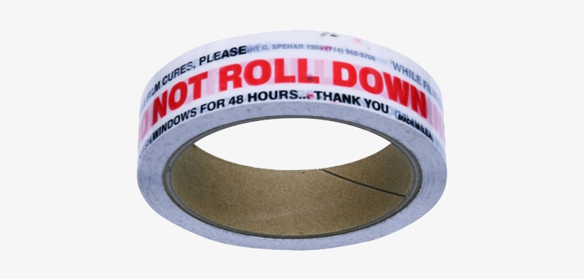 Do Not Roll Down Tape - Adhesive Tape Transparent PNG - 500x430 - Free ...