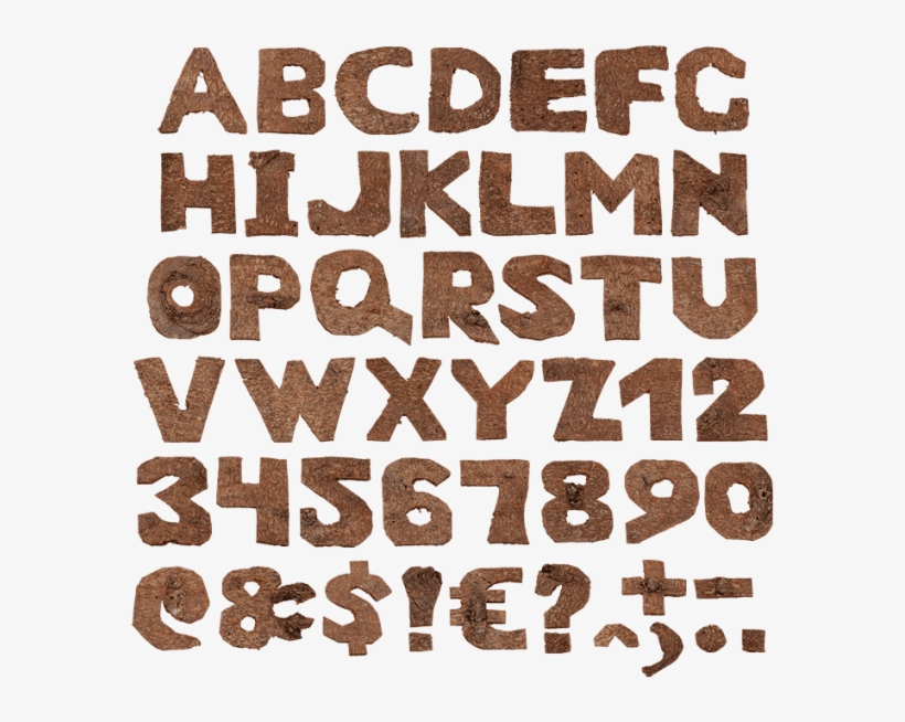 Brown Bark Font Transparent PNG - 595x605 - Free Download on NicePNG