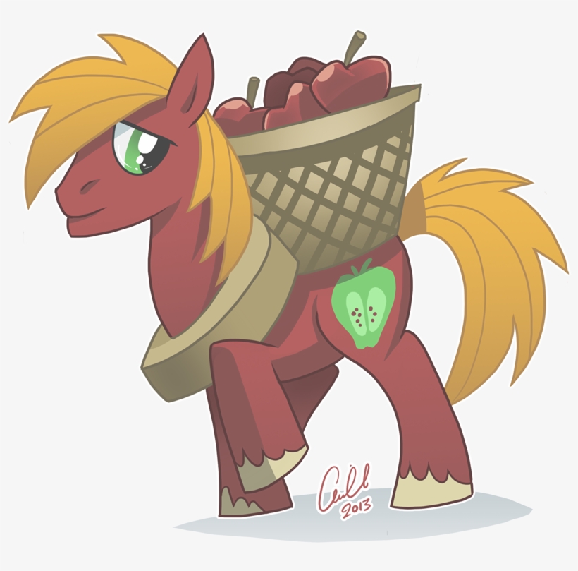 Crikeydave, Basket, Big Macintosh, Carrying, Earth - Cartoon ...