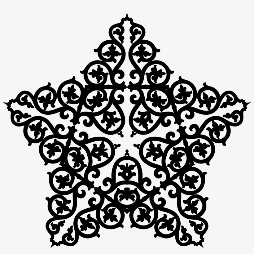 Vintage Flourish Frame Derivative 8 Vector Library - Flourish Star ...