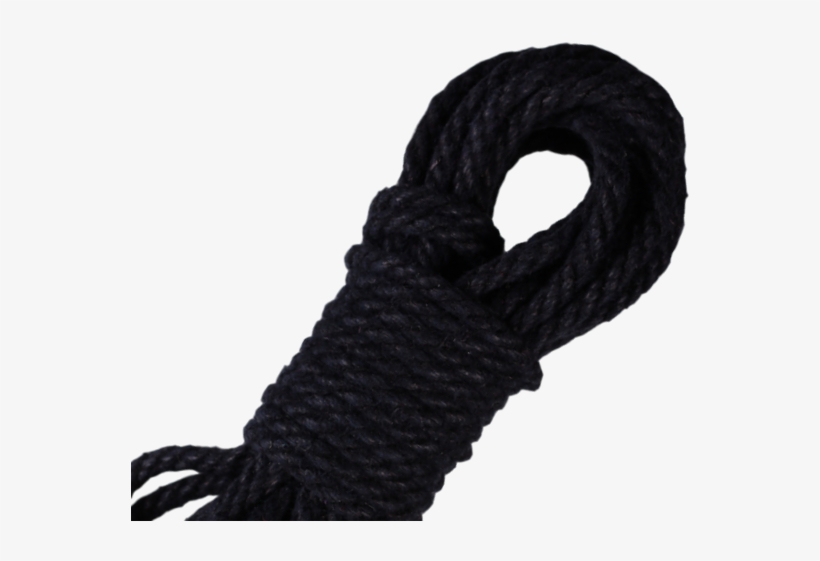 Black Hemp Rope For Rope Bondage - Scarf Transparent PNG - 590x480 ...