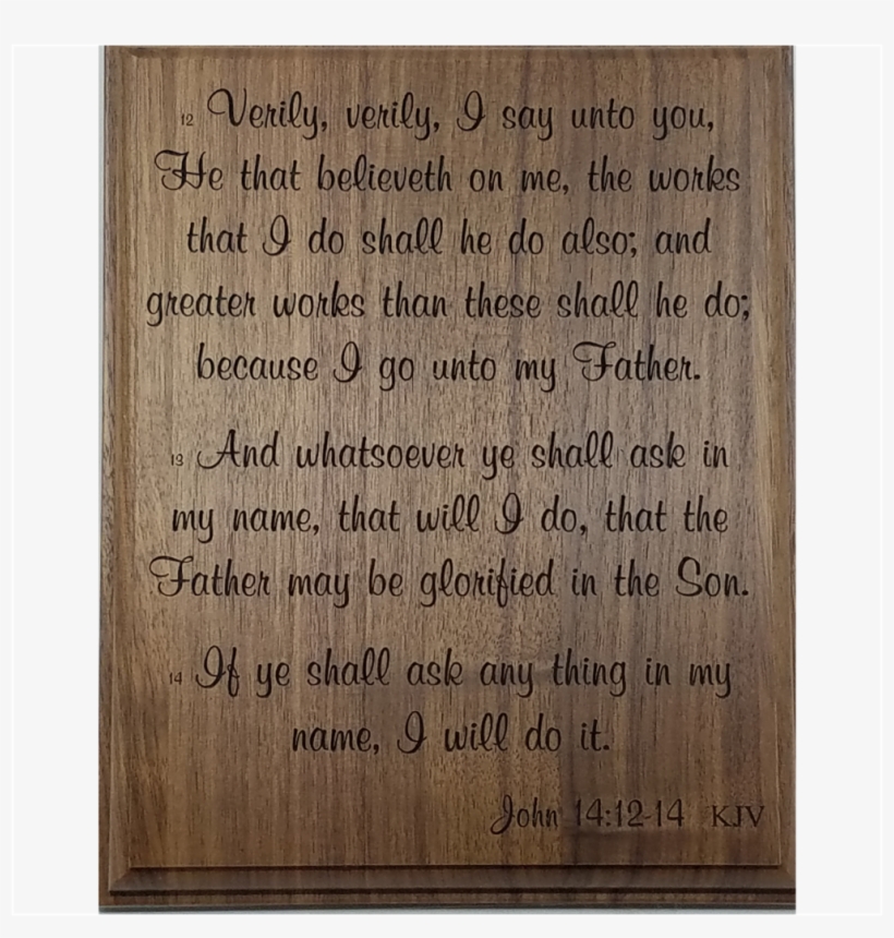 Bible Verse Plaque - Engraving Transparent PNG - 1004x1004 - Free ...