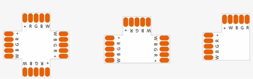 Fpc Led Strip Light Corner Connector 12mm Rgbw - Led Strip Light ...