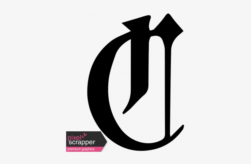 Medieval Letters 3 C - Digital Scrapbooking Transparent PNG - 456x456 ...