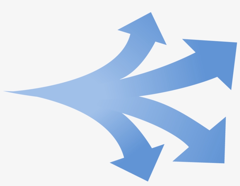 A50 Trendarrow Lightblue Fourdirections - 4 Arrows Png Transparent PNG ...