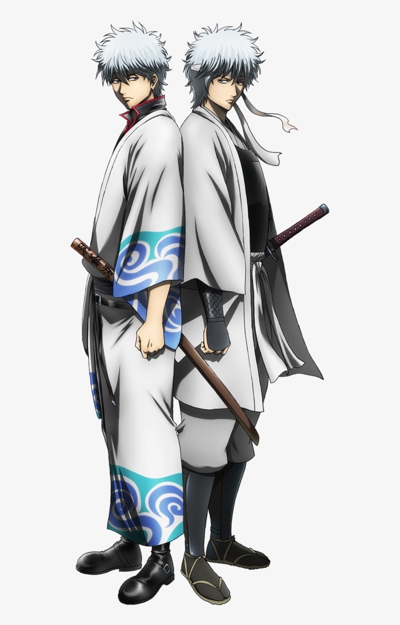 Gintoki Sakata - Gintoki Past And Present Transparent PNG - 653x1224 ...