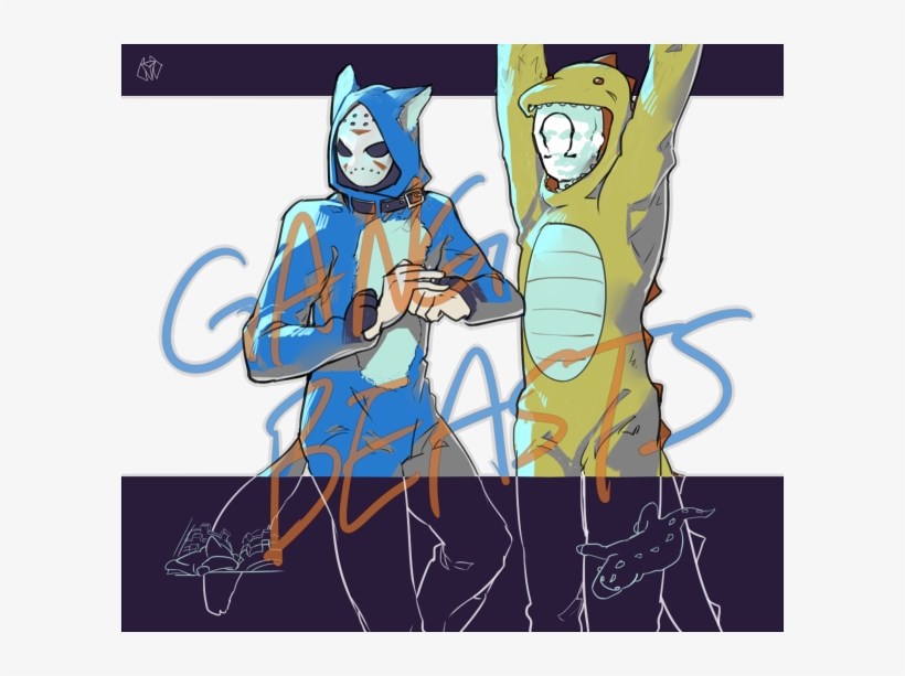 Beasts By Ninetailfoxg - Gang Beasts 2016 Fanart Transparent PNG ...