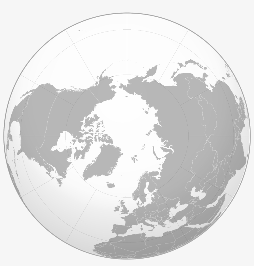 Open - North Pole Orthographic Projection Transparent PNG - 2000x2000 ...