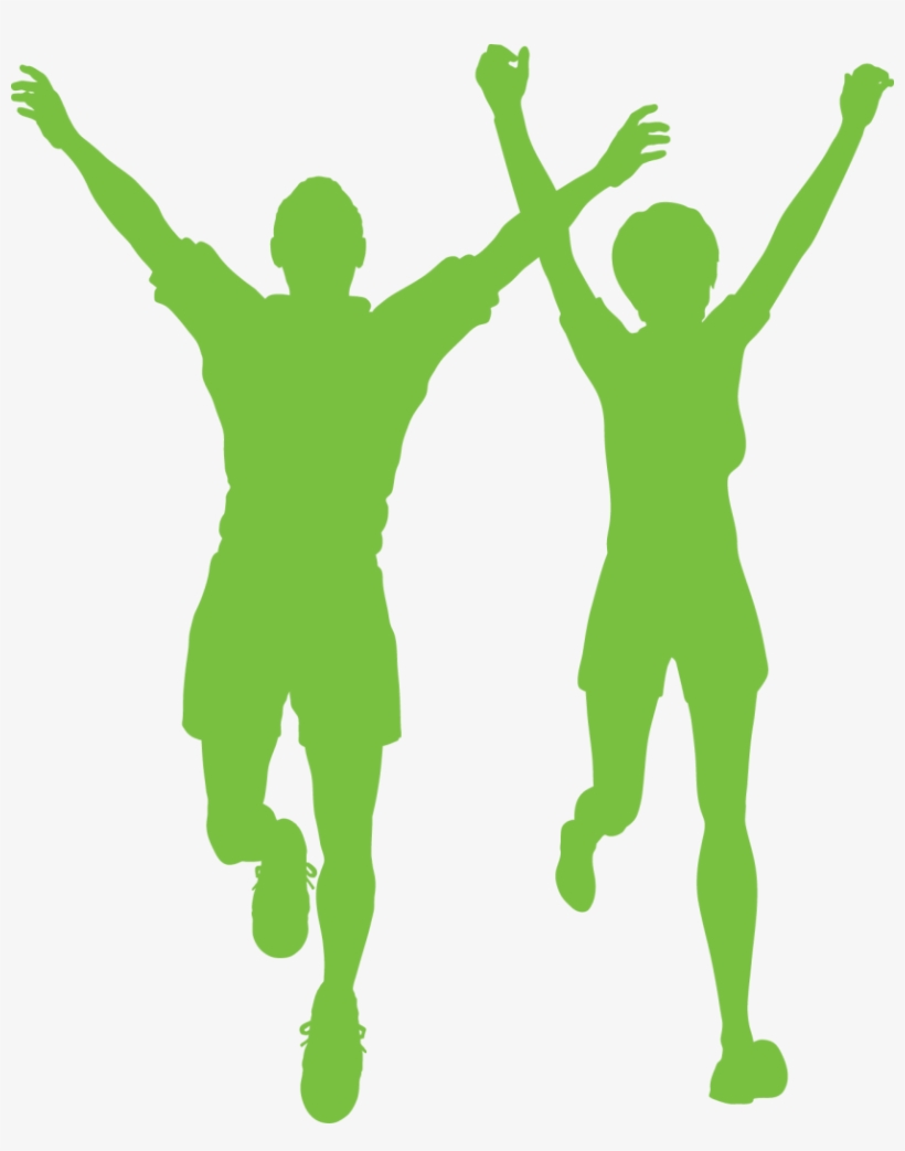 Fitness Logo Silhouette - Green Runner Png Transparent PNG - 837x1024 ...