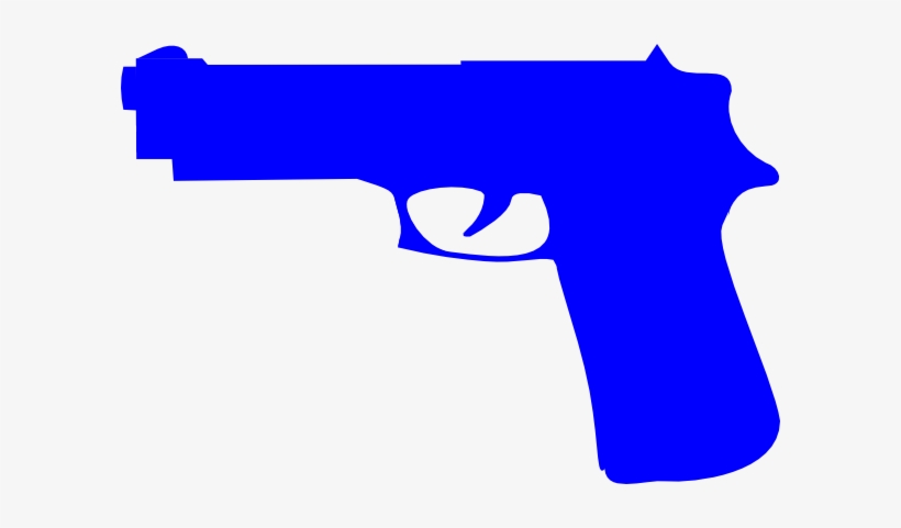 Gun Clip At Clker Com Vector Online - Blue Gun Clip Art Transparent PNG ...