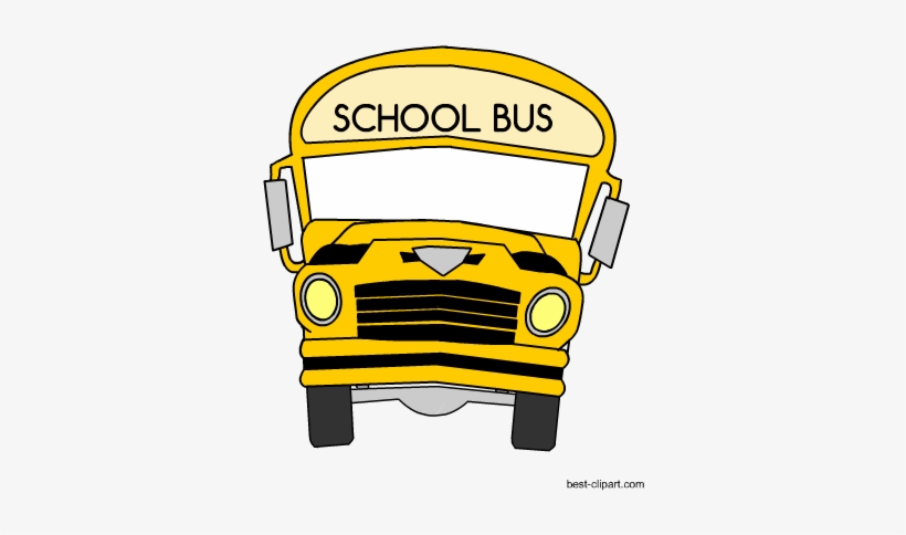 School Bus Front, Free Clip Art - Front School Clip Art Transparent PNG ...