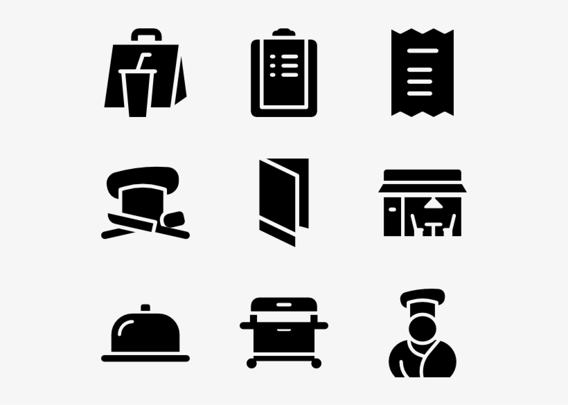 Restaurant Solid - Chef Icon Vector Transparent PNG - 600x564 - Free ...