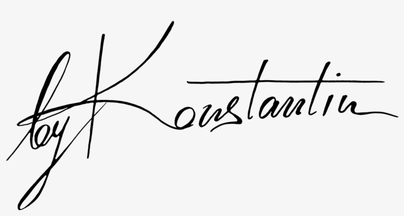 By Konstantin - Bespoke Shoes - Calligraphy Transparent PNG - 1400x719 ...