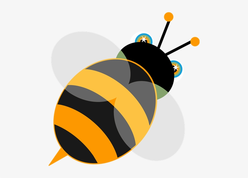 Bee - Animated Bee Animated Bee Oval Ornament Transparent PNG - 500x508 ...