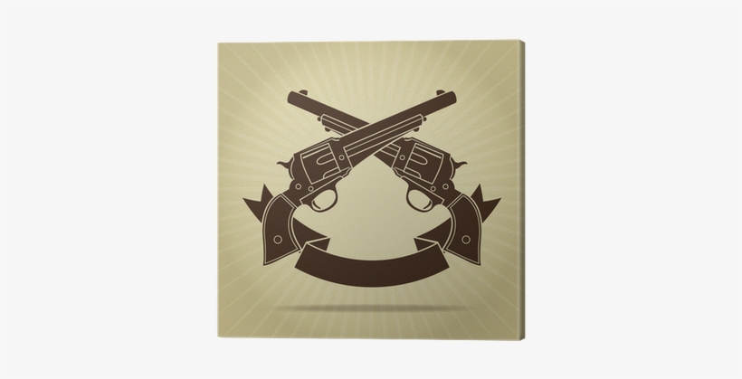Crossed Pistols Silhouette