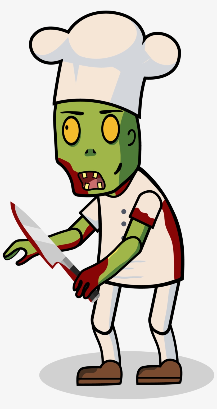 Chef Zombie V2 - Portable Network Graphics Transparent PNG - 1000x1838 ...