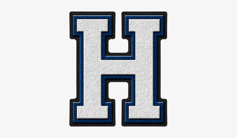Download White Royal Blue Varsity Letter H - Nativity Bvm High School ...