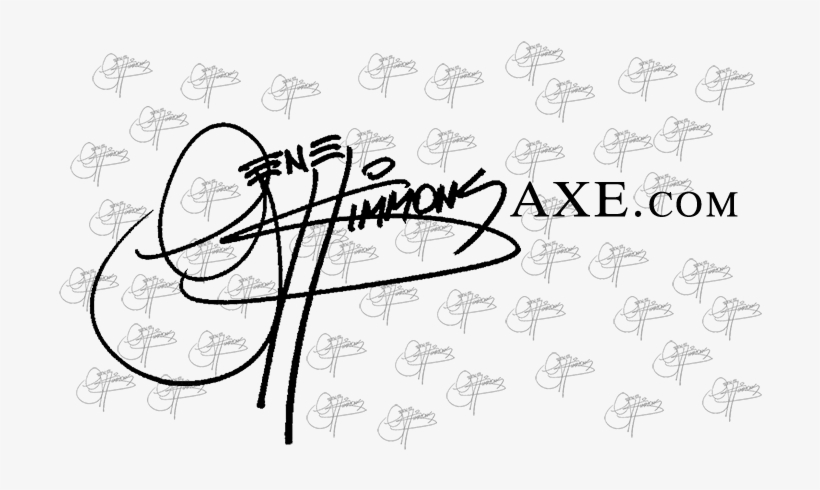 Download Gene Simmons Autograph - HD Transparent PNG - NicePNG.com