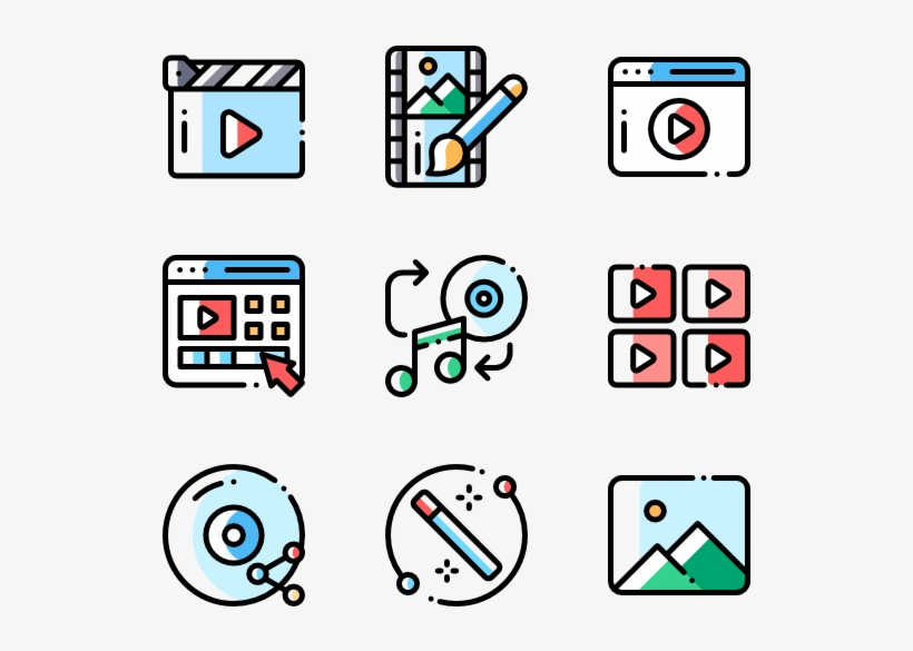 Audio And Video Edition - Automatization Icon Transparent PNG - 600x564 ...