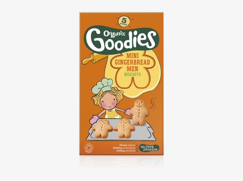 Mini Gingerbread Men Biscuits - Organix Gingerbread Man Transparent PNG ...