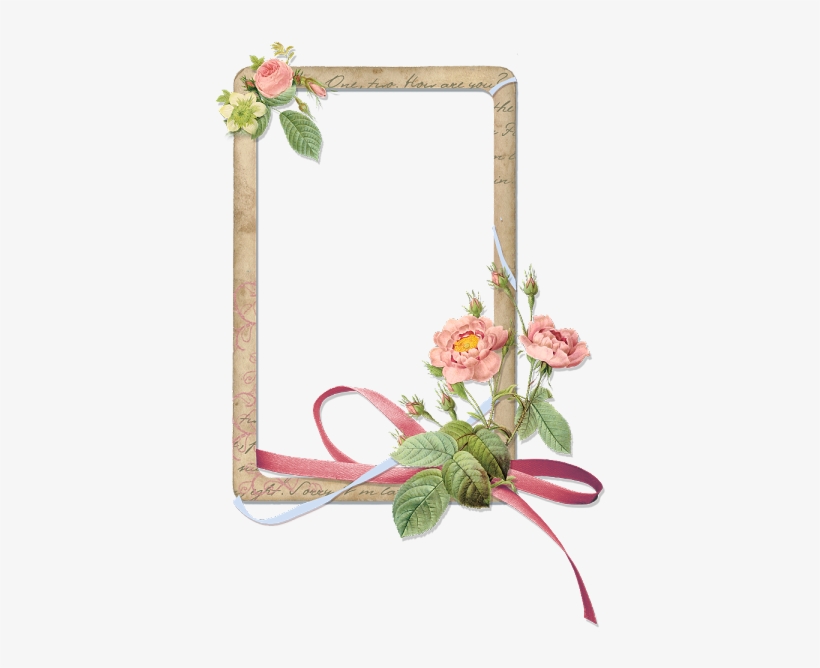 Floral Frame Flower Border Png - Invitation High Tea Templates ...