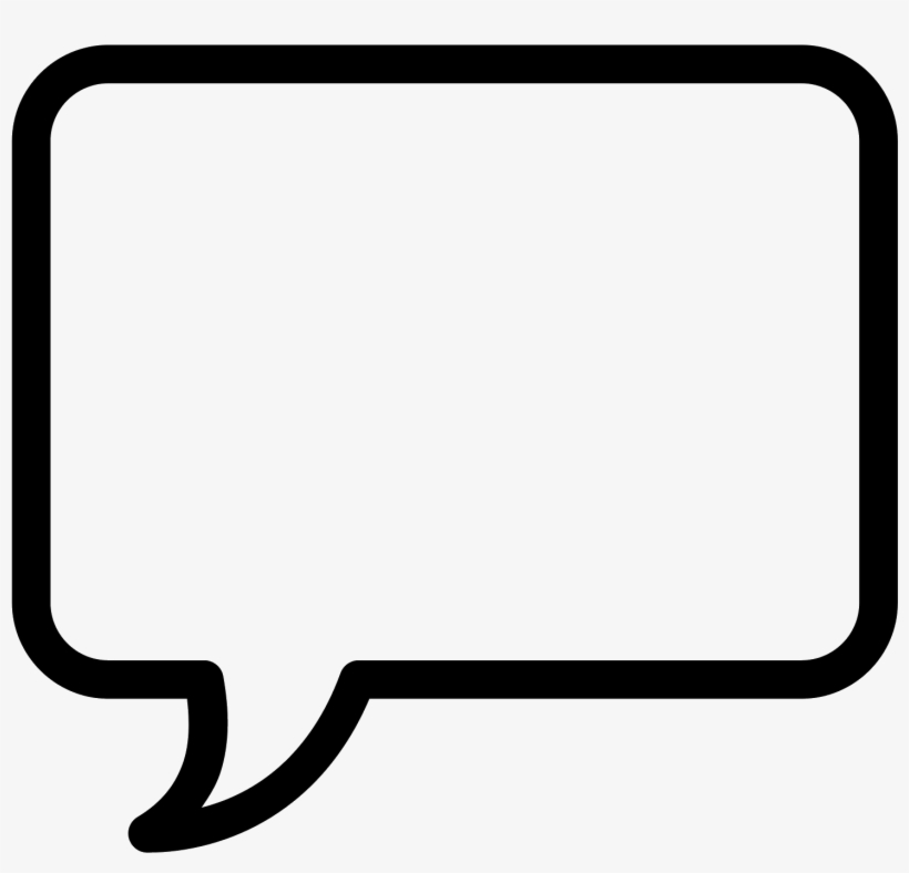 This Is A Speech Bubble In The Shape Of A Rounded Rectangle Speech 