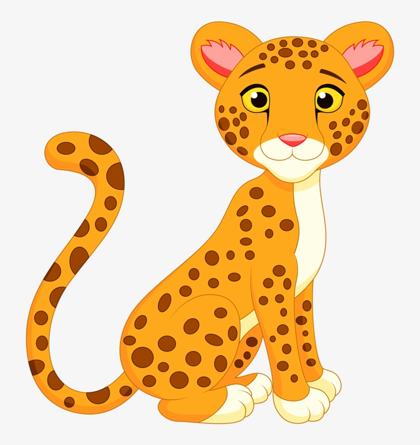 Cheetah Clipart Safari - Cheetah Cartoon Transparent PNG - 734x800 ...