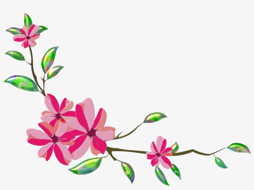 Com Rama En Flor By Creaciones Jean - Ramitas De Flores Png Transparent ...