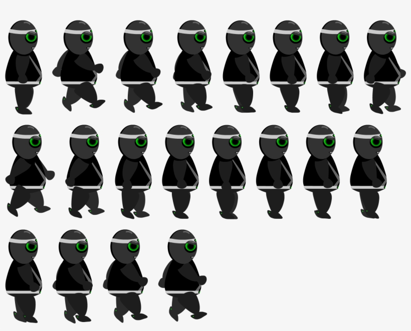 Download Ninja-spritesheet - Ninja Sprite Sheet Png - HD Transparent ...