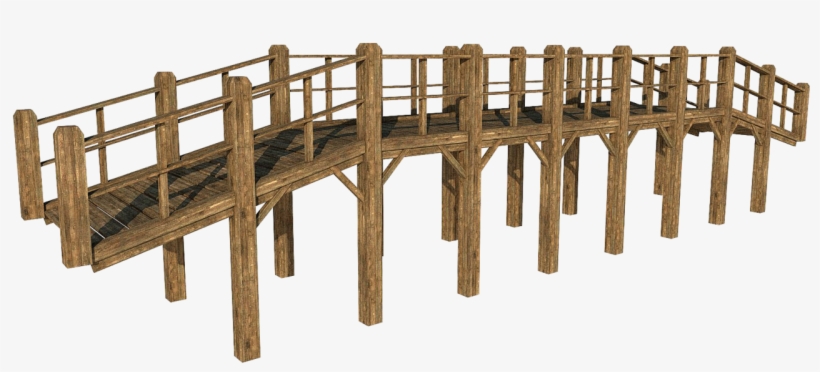 Wooden Bridge Transparent Background Png - Bridge With Transparent ...