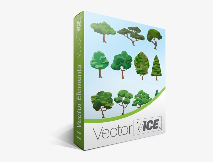 Trees Vector Pack - Vector Graphics Transparent PNG - 461x563 - Free ...