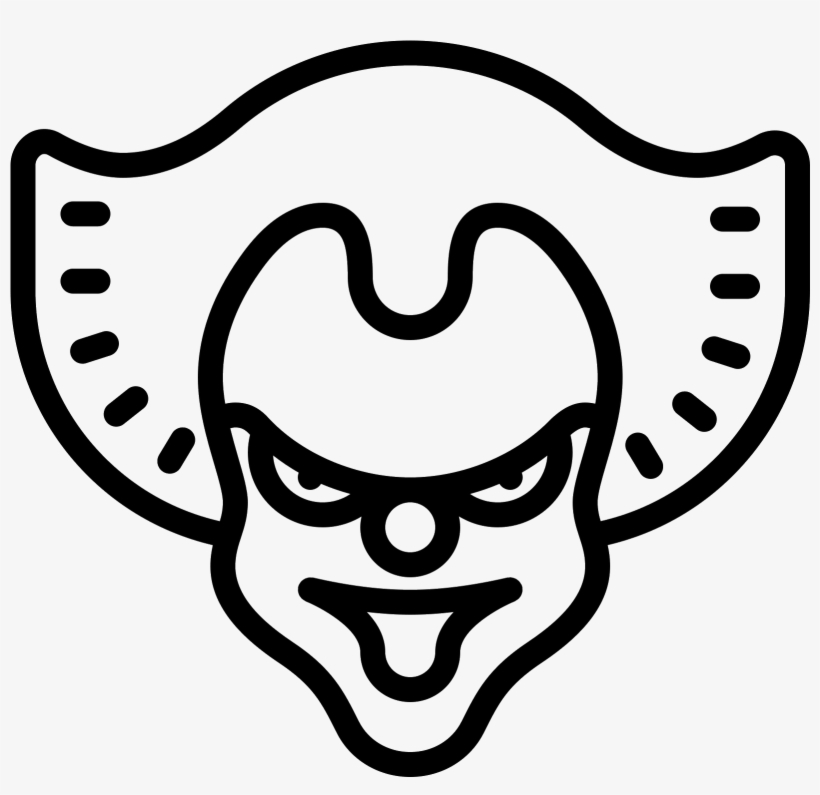 Scary Clown Icon Transparent PNG - 1600x1600 - Free Download on NicePNG